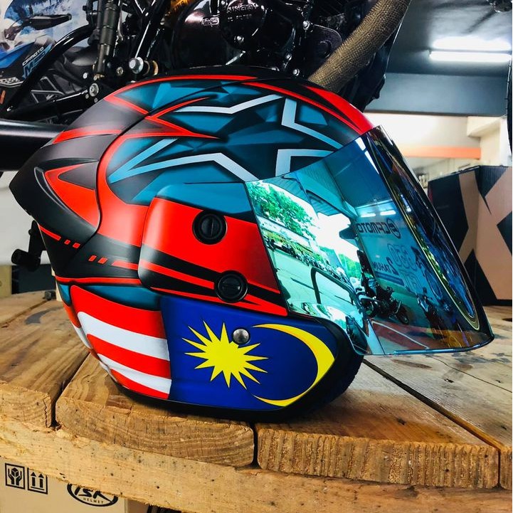 TSR Bettle Petronas Merdeka Edition Helmet For Yamaha Honda Benelli ...