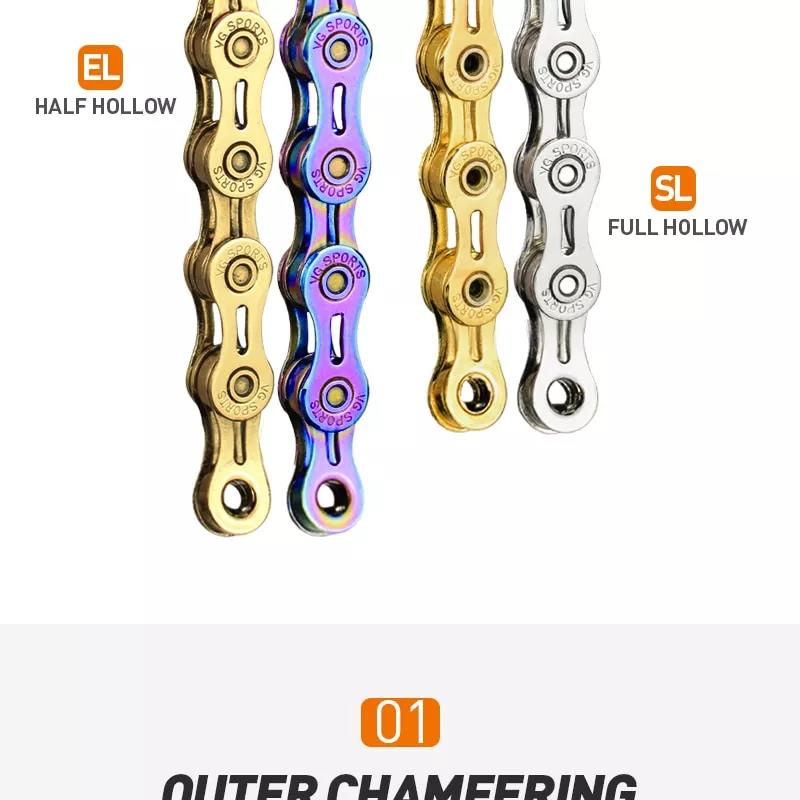VG Sports Bicycle Chain 6 7 8 9 10 11 Speed 8s 9s 10s 11s Velocidade ...