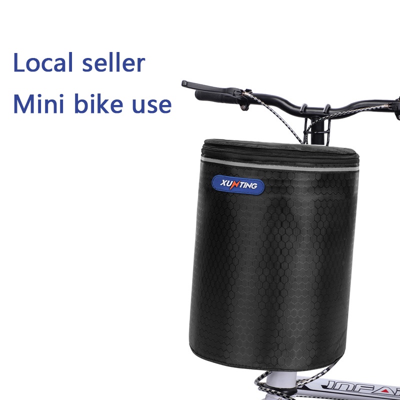 Women foldable Bicycle Basket Handlebar Pannier Cycling Carryings ...