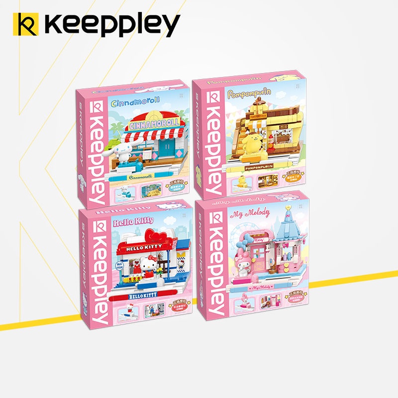 keeppley Sanrio Street View Hello Kitty Compatible Bricks Kids Toys ...