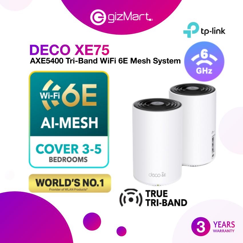 TP-Link Deco XE75 AX5400 Mesh WIFI 6E Tri Band Router Home System ...