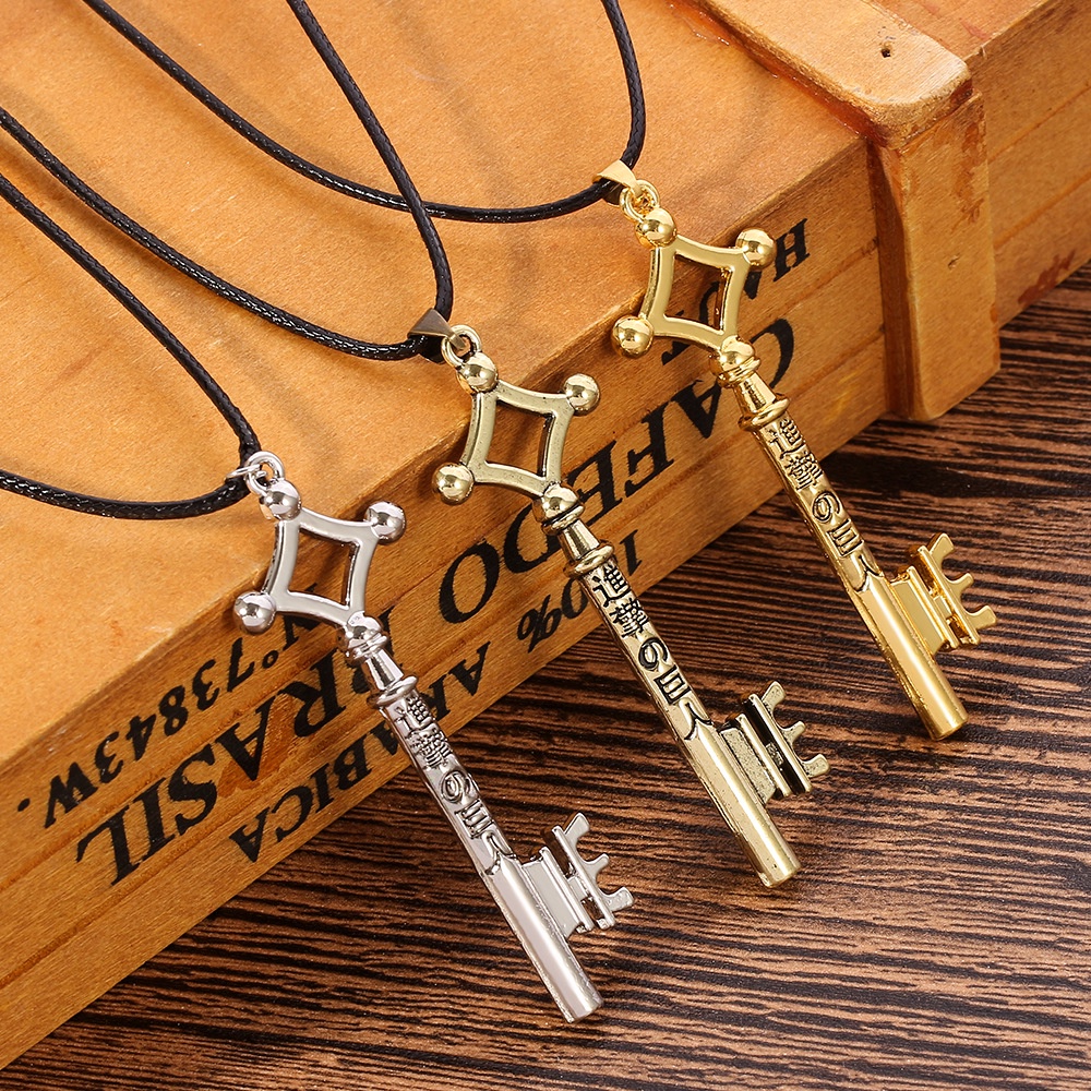 Anime Aot Eren Key Pendant Attack on Titan Necklace Jewelry for Men ...