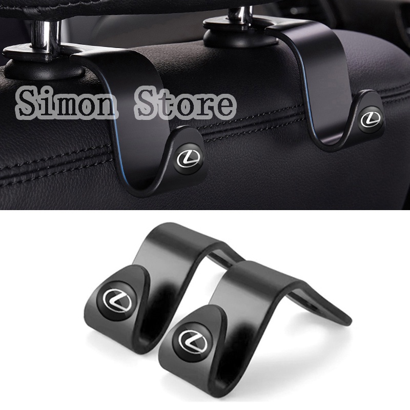 ABS Car Seat Rear Row Automotives Emblem Badge Small Hook Auto Seat ...