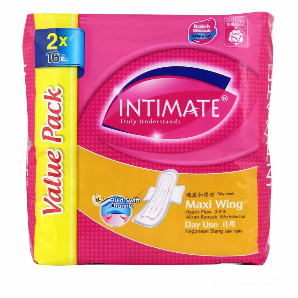 Sanitary Pad Intimate Maxi Wing Day Use 23cm (2 x 16 Pcs) | Shopee Singapore