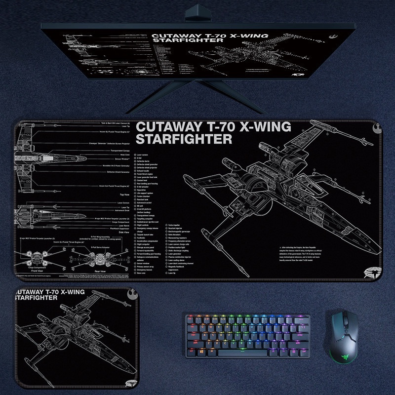 Star Wars Mouse Pad Oversized Star Wars Skywalker Rise Office Gaming ...