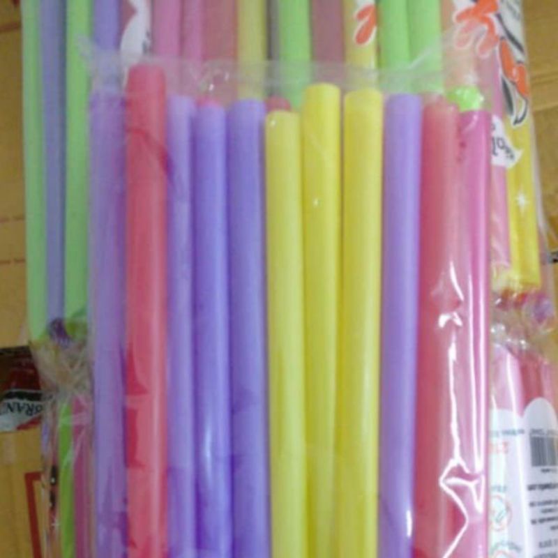 Straw Bigsaiz Colourful/Straw Boba (38pcs) | Shopee Singapore