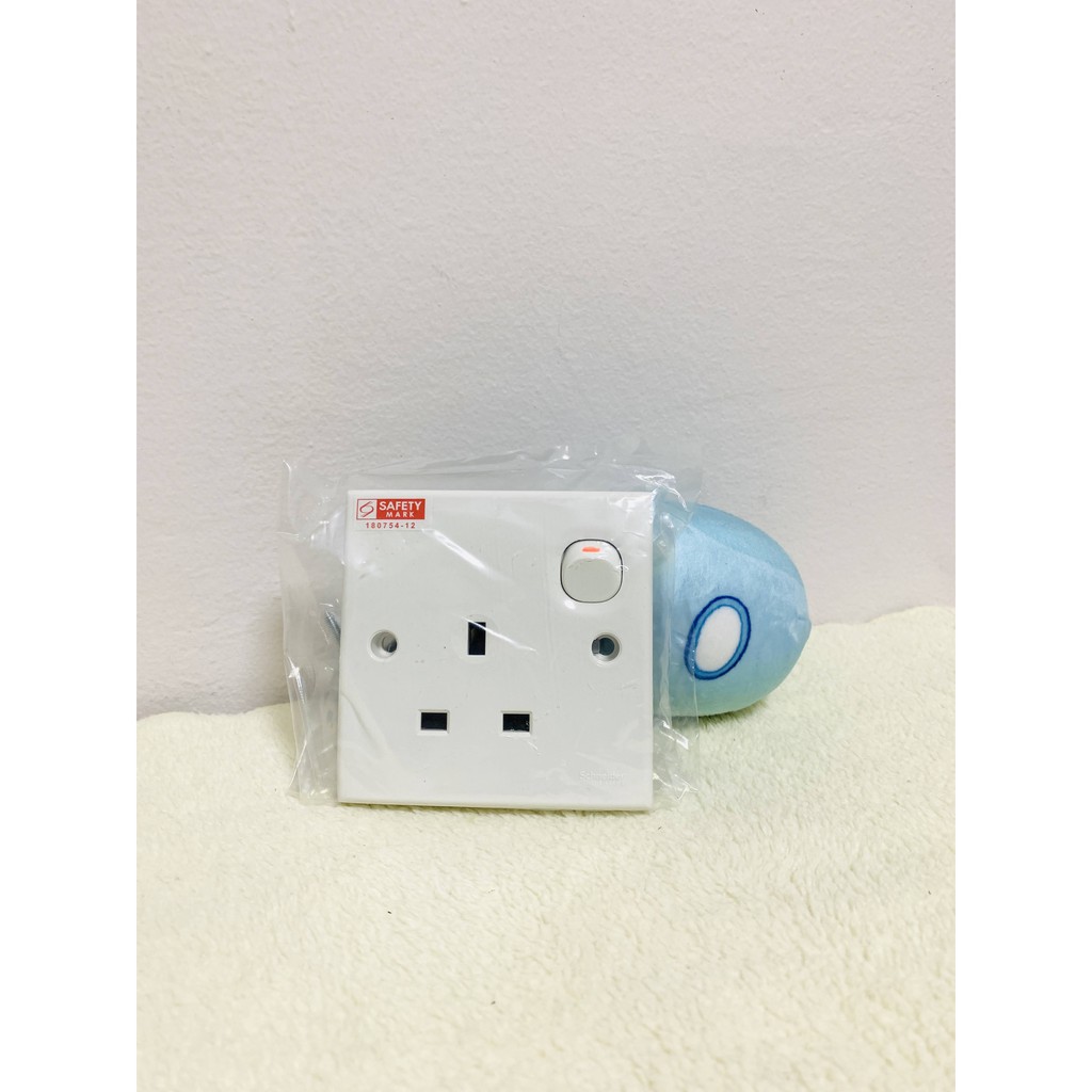 [SCHNEIDER] 13A 3-Pin Single Double 1/2 Gang Single Pole Switched ...