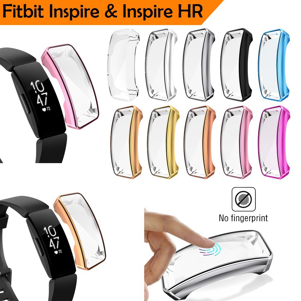 Fitbit Inspire / Fitbit Inspire HR Screen Protector Case Soft TPU Full ...