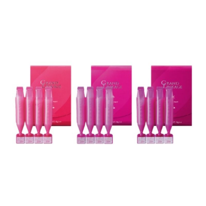 (Made in Japan) Milbon Grand Linkage hair treatment 4/4+/4x (9g x 4 pcs ...