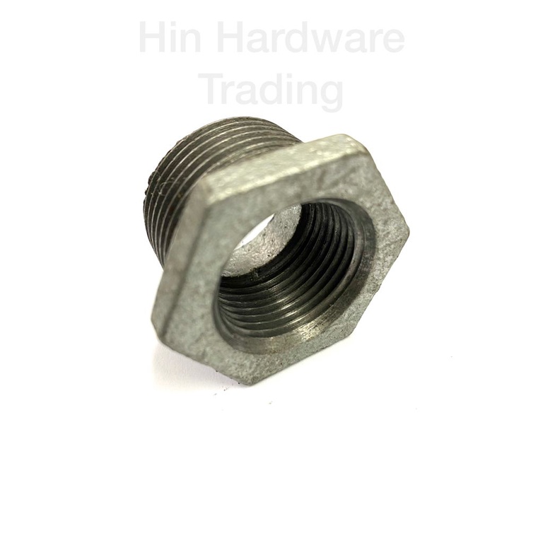 Galvanized Iron ( GI ) Pipe Fitting Reducing Bush / Bush Besar ke Kecil ...