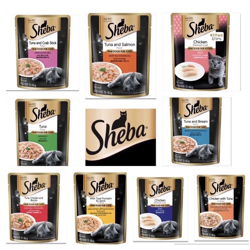Sheba Pouch Wet Cat Food 70g 🔥🔥Ready Stocks🔥🔥{Bundle of 24} | Shopee ...