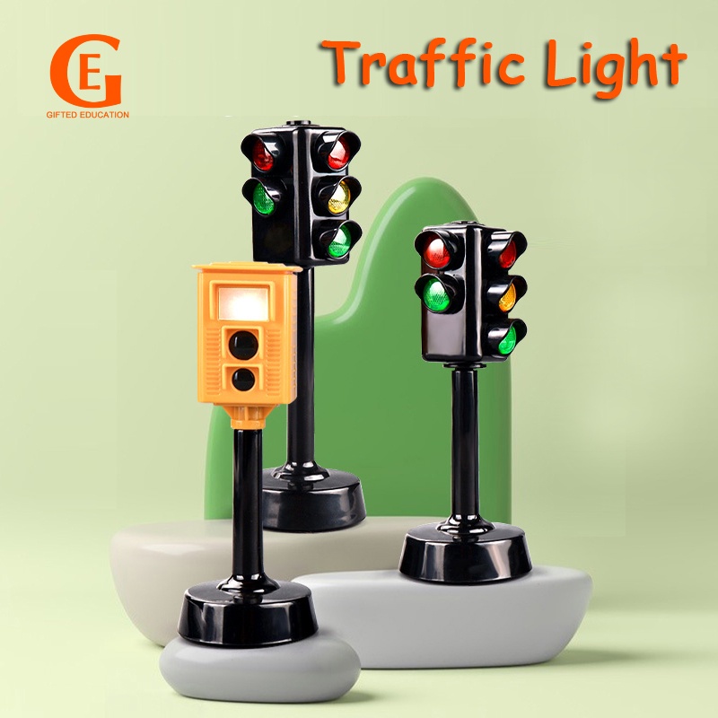Kid Traffic Light Toy with Lights Traffic Safety Education Props Learn ...