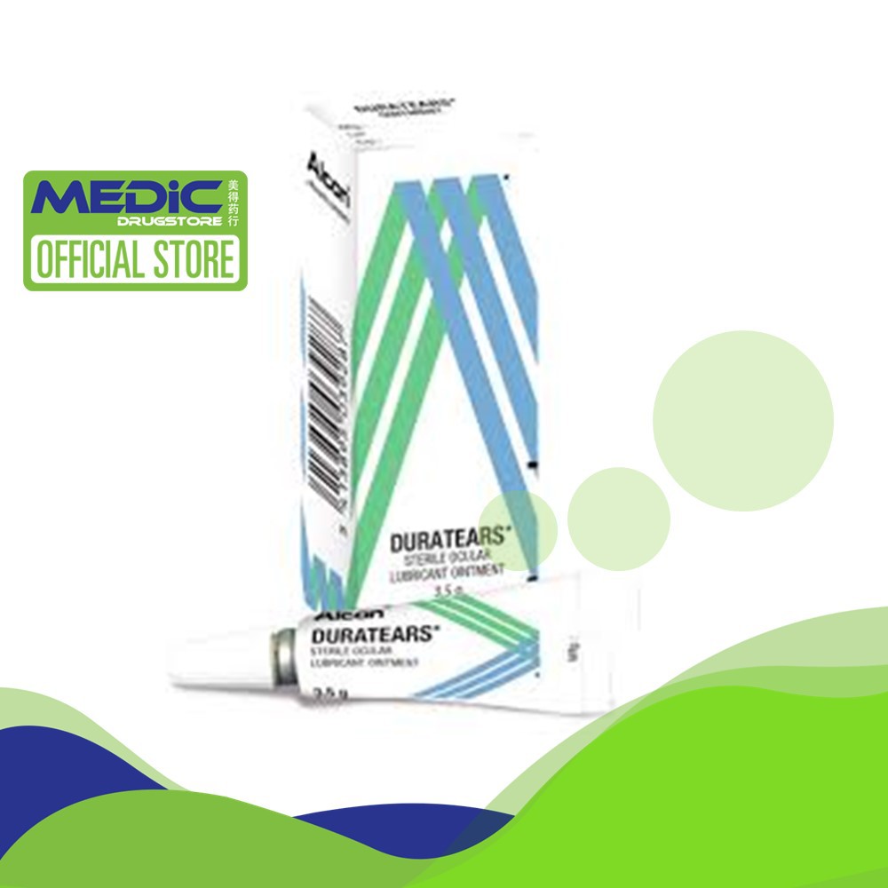 [Bundle of 3] Alcon Duratears Sterile Ocular Lubricant Ointment 3.5g ...