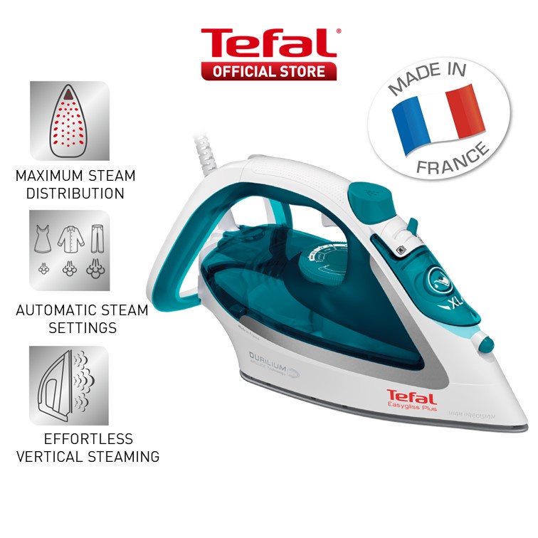 Tefal Easygliss Steam Iron 270ml 2500W FV5718 – 195g Steam Boost, Quick ...