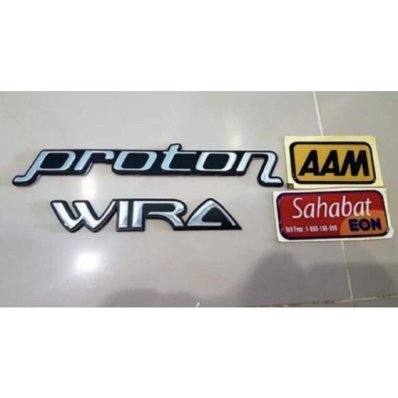 Proton Wira Sahabat EON AAM Emblem Proton Wira Sticker Stiker Sahabat ...