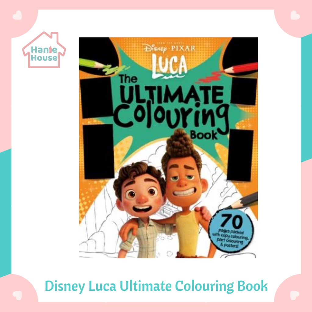 Luca Disney Pixar Ultimate Colouring Activity Book With 72 Pages Kids ...