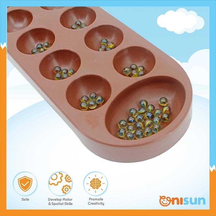 Fun & Educational Congkak Game | Portable & Lightweight | FREE Marbles ...