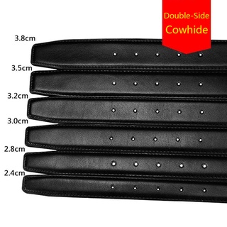 Belts No Buckle 2.4 2.8 3.0 3.2 3.5 3.8cm Width Genuine Belt Men Pin ...