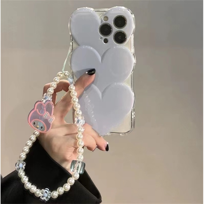Melody Kuromi Hello Kitty Mobile Phone Strap Cute Girly Style Diy ...