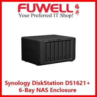 Synology DiskStation DS1621+ 6-Bay NAS Enclosure (3-year hardware ...