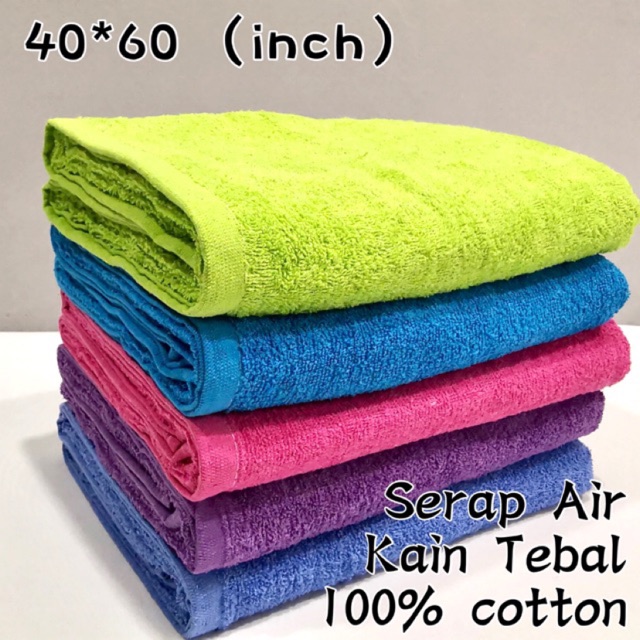 4060|!! !️ Tuala Mandi Besar Serap Air Big Bath Towel 100%cotton ...