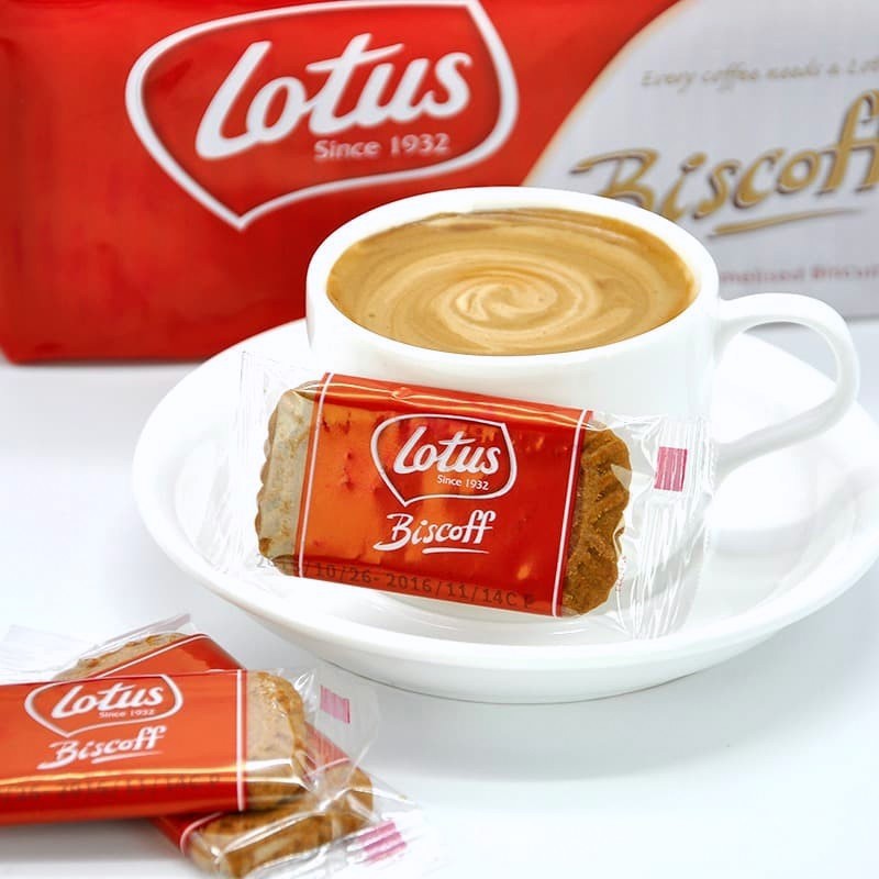 Lotus Biscoff Caramelized Biscuit Individual Pack 312gr contains 50 pcs ...