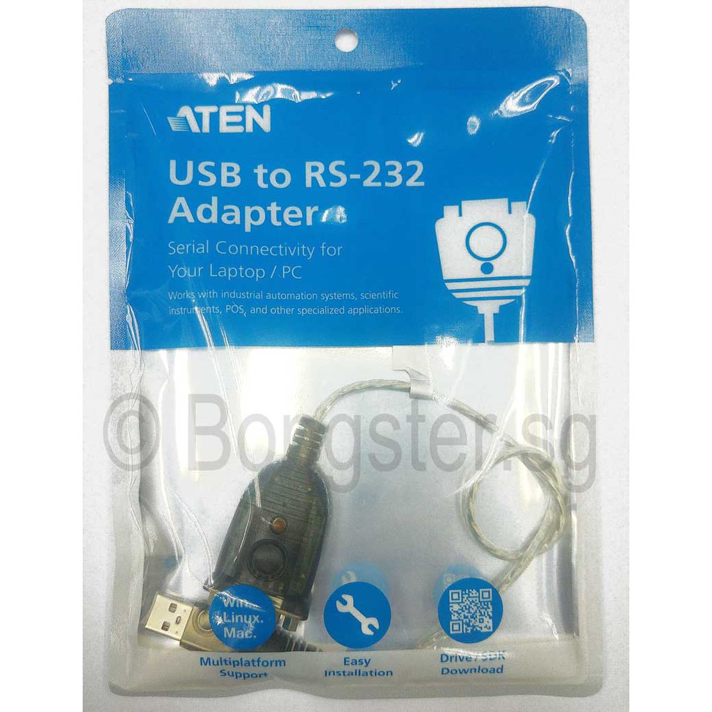 Aten USB to RS232 Serial Converter UC-232A | Shopee Singapore