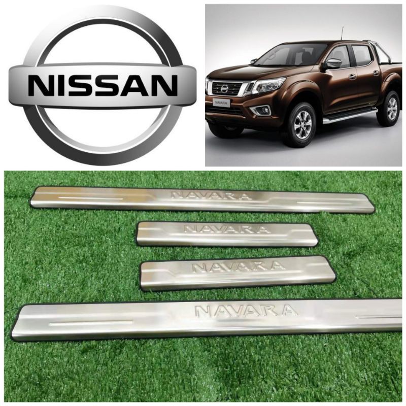Nissan Navara NP300 side steel plate side step stainless steel | Shopee ...
