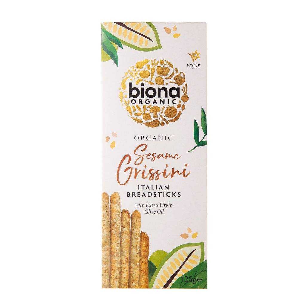 Biona Organic Grissini Sesame Breadsticks, 125g | Shopee Singapore