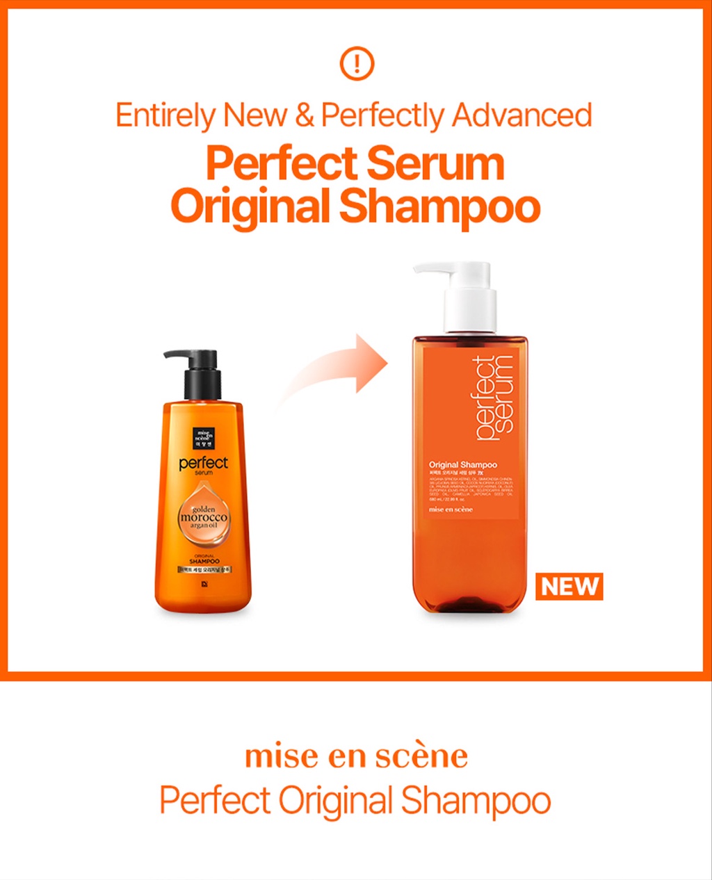 Mise en scene Perfect Serum Original Shampoo 530ml - Damaged Hair ...