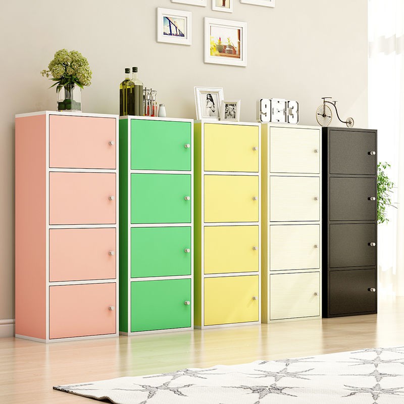 ZX Storage Cabinet With Door Lock Side Cabinet Drawer Cabinet Tier ...