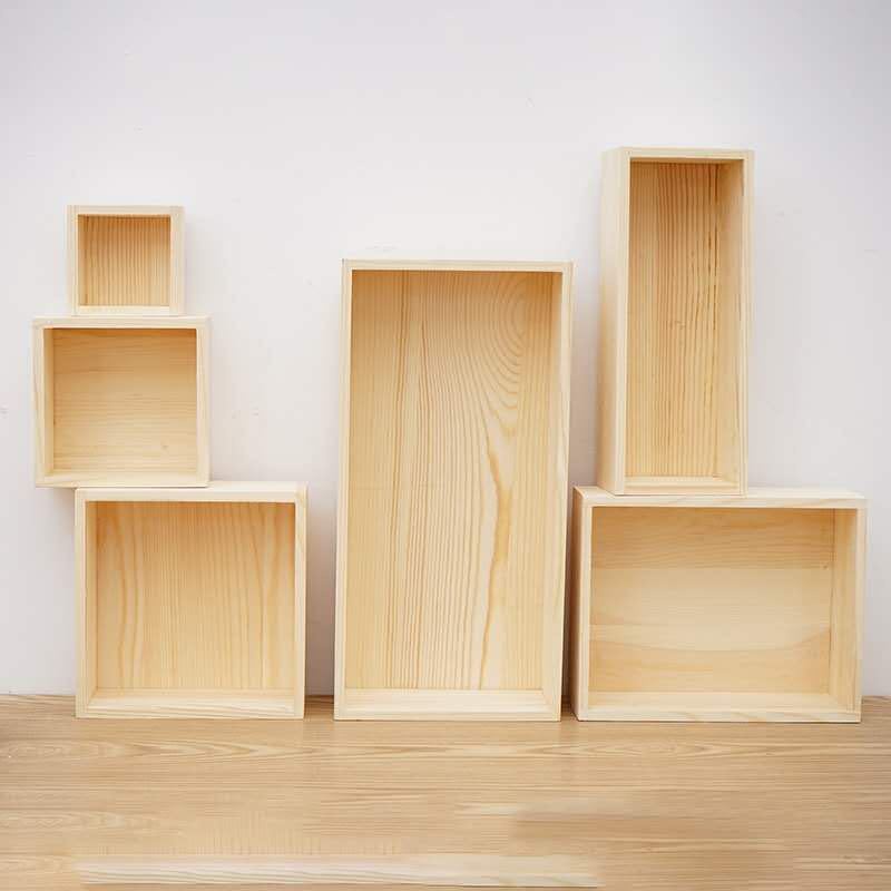 Wooden Box Customized Solid Wood Box without Lid Customized Large and ...