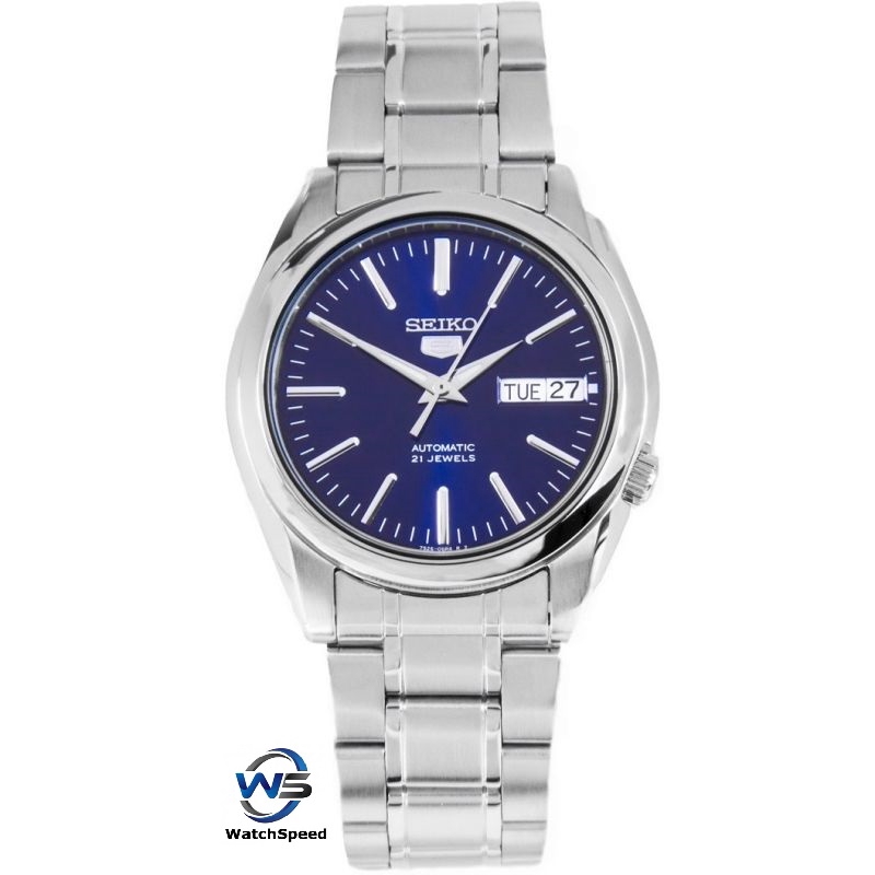 Seiko 5 SNKL43K1 SNKL43K SNKL43 Automatic 21 Jewels Blue Dial Men's ...