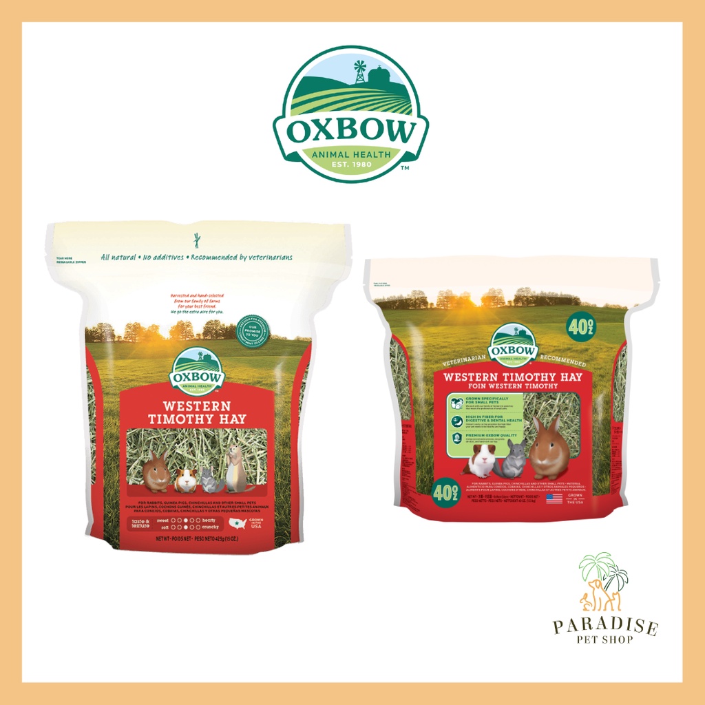 BUNDLE: Oxbow Western Timothy Hay (15oz & 40oz) | Shopee Singapore