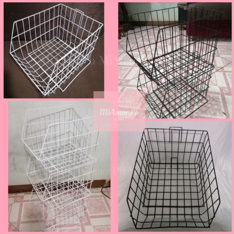 [SMALL-SIZE] STACKABLE WIRE BASKET CHIP RACK HOME ORGANIZER STORAGE ...