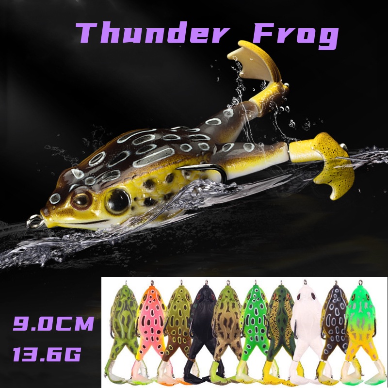 13.6g Fishing Lure Rotating Legs Thunder Frog Lure The New Soft Lure ...