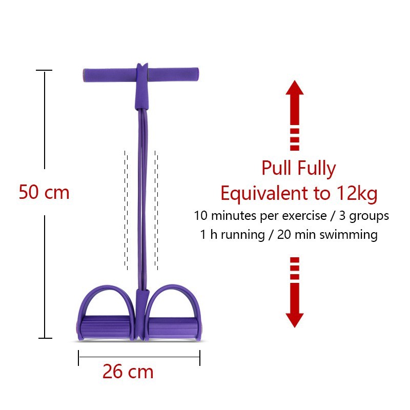 ⭐[Sg Seller] Sit Up Pull Rope Workout Tension Rope Tummy | Shopee Singapore