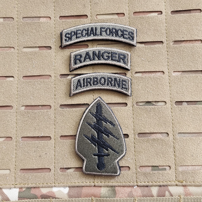 U.s. Army Lightning Special Forces Military Tactical Badge Embroidery ...