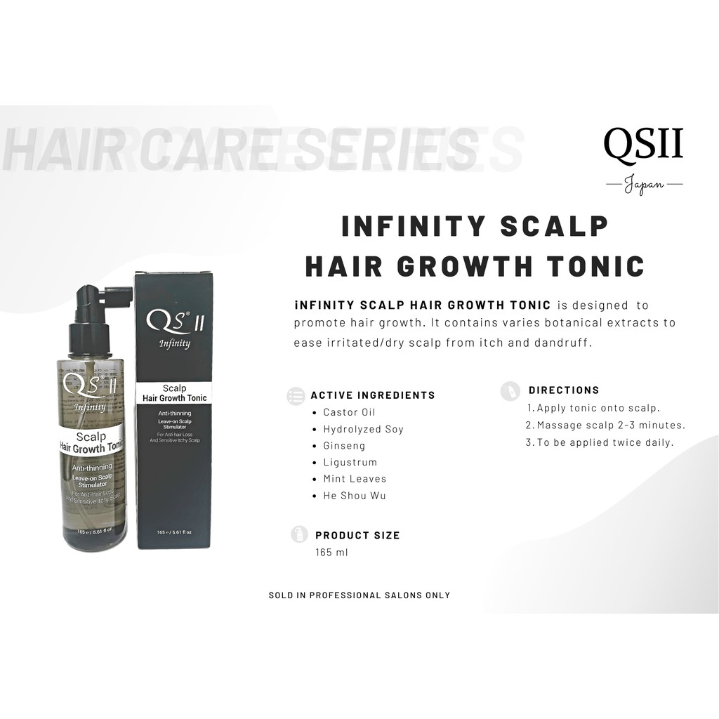 QSII Infinity Scalp Hair Growth Tonic | Shopee Singapore