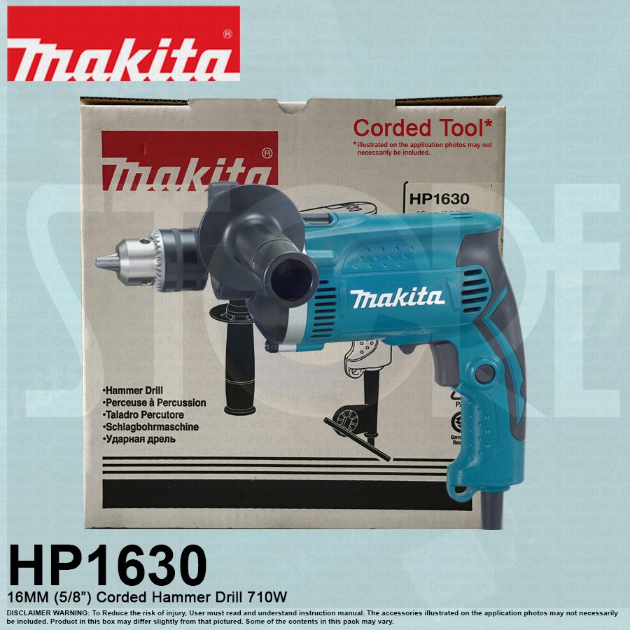 Makita HP1630 16mm (5/8) Hammer Drill 710W | Shopee Singapore