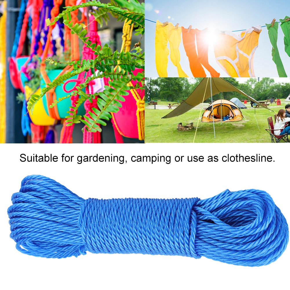 20m Nylon Rope Lines Cord Clothesline Garden Camping Outdoors | Shopee ...
