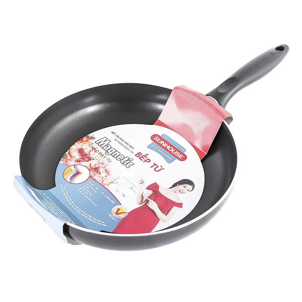 Sunhouse SHM 20/22/24/26/28/30 Non-Stick Magnetic Bottom Pan, for Gas ...