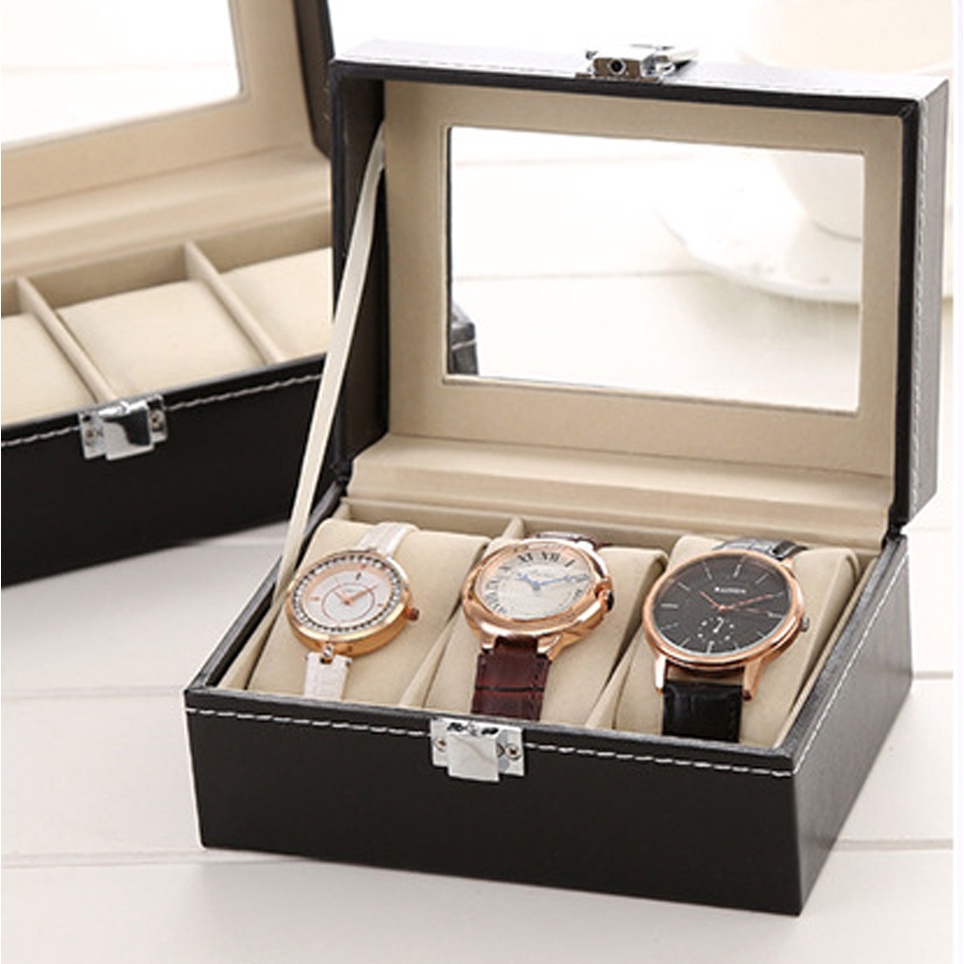 Watch Box 2/3/4/6/10/12/18 Slots Watch Organiser [JBox] | Shopee Singapore