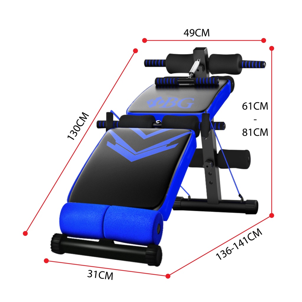 Professionall.gym19 - Curved abdominal exercise chair with folding ...