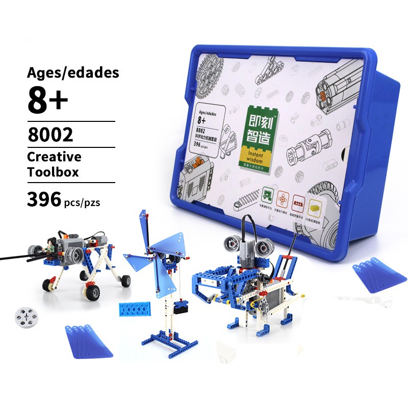 396pcs 437pcs Technic compatible 9686 DIY Educational School Students Learning Building Blocks ...