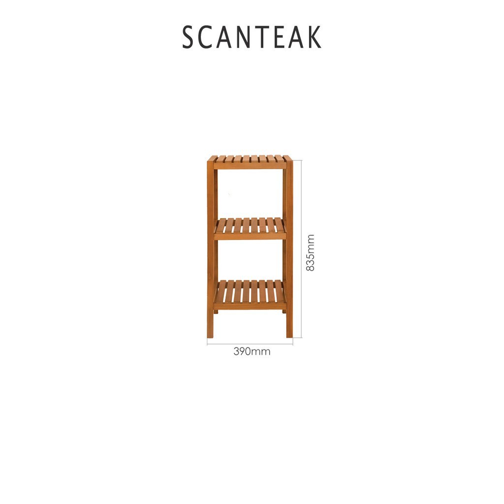 Scanteak - Rekki 3-Tier Shelf - Bulky | Shopee Singapore