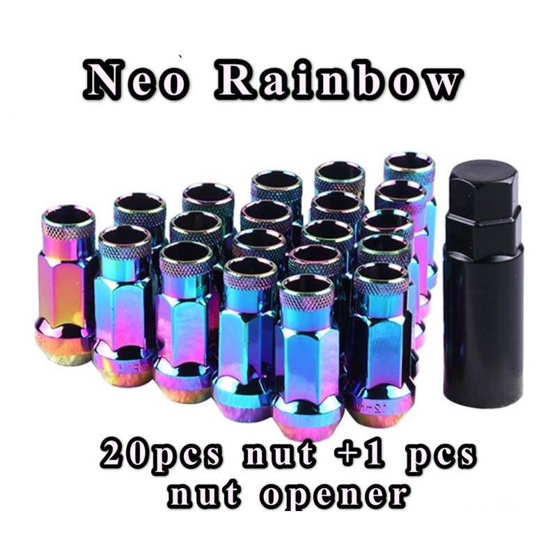 MUTEKI Super Tuner lug nut material besi bukan alluminium atau alloy ...