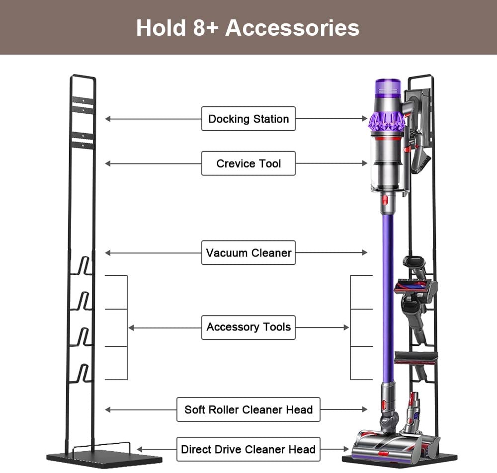 Dyson Vacuum Cleaner Storage Rack Stand Organizer Holder Cordless V12 ...