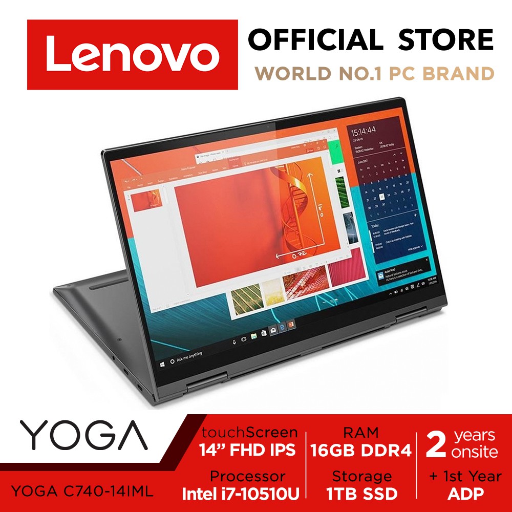 Lenovo YOGA C740 convertible 2-1|81TC006LSB|14inch FHD Touch | i7 ...