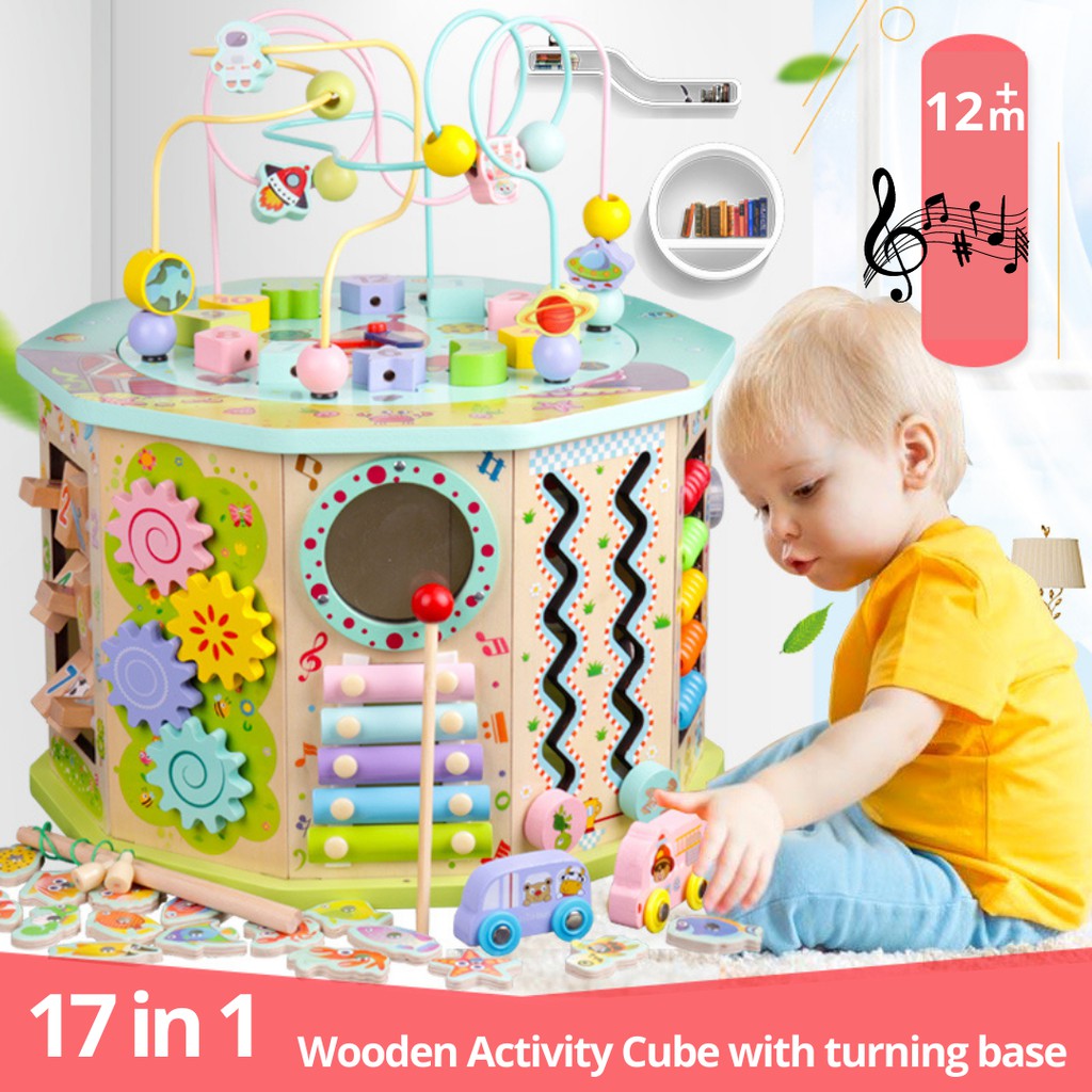 17 In 1 Large Multifunctional Montessori Educational Toy Wooden ...